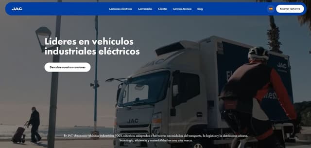 JAC Motors Iberia estrena nueva web | Movilidad profesional